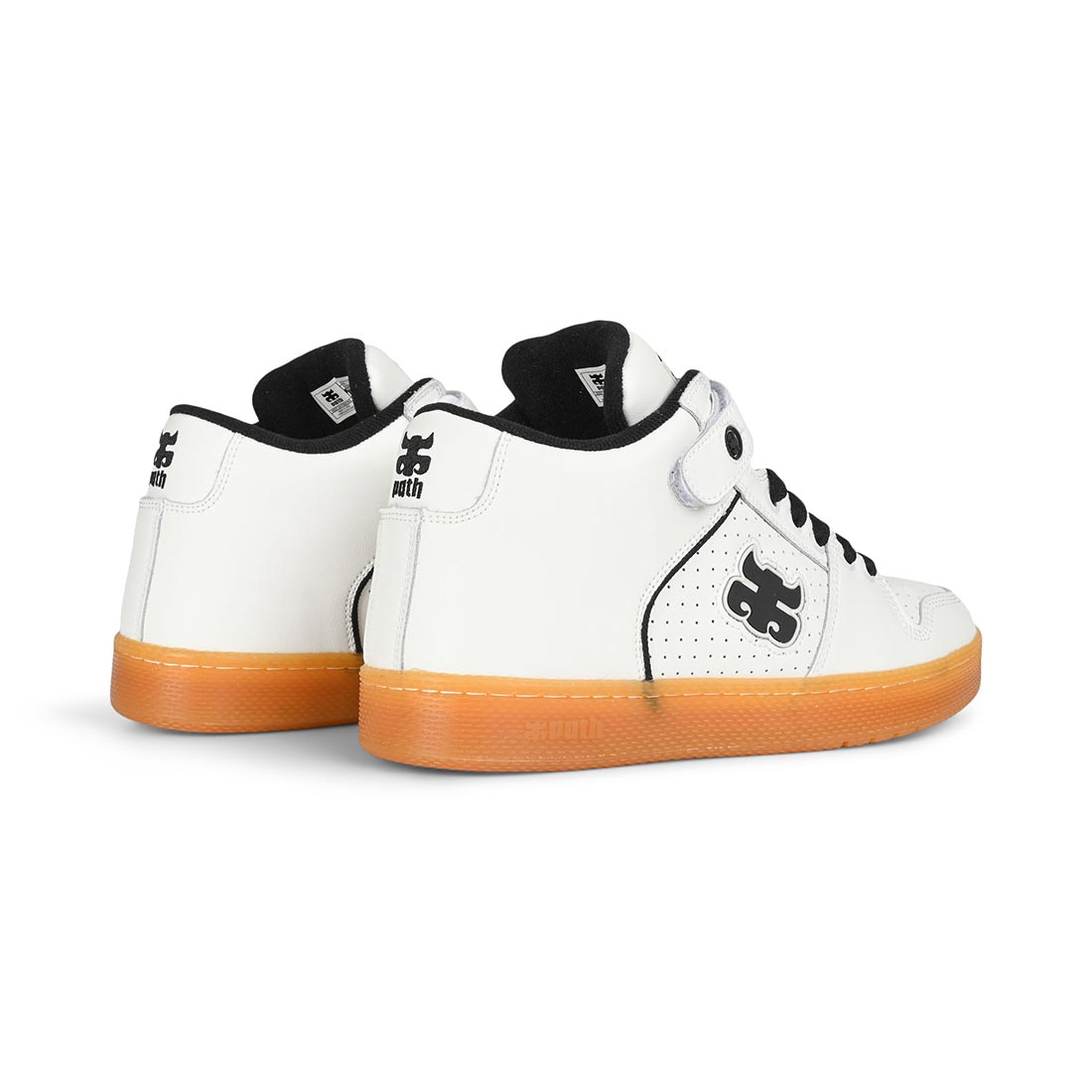 IPATH Grasshopper High-Top Skate Shoes - White Leather