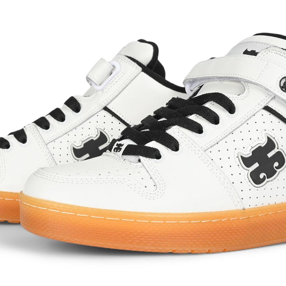 IPATH Grasshopper High-Top Skate Shoes - White Leather