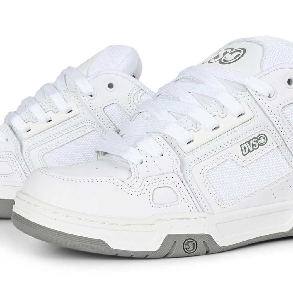 DVS Comanche Shoes - White/White/Grey - Supereight